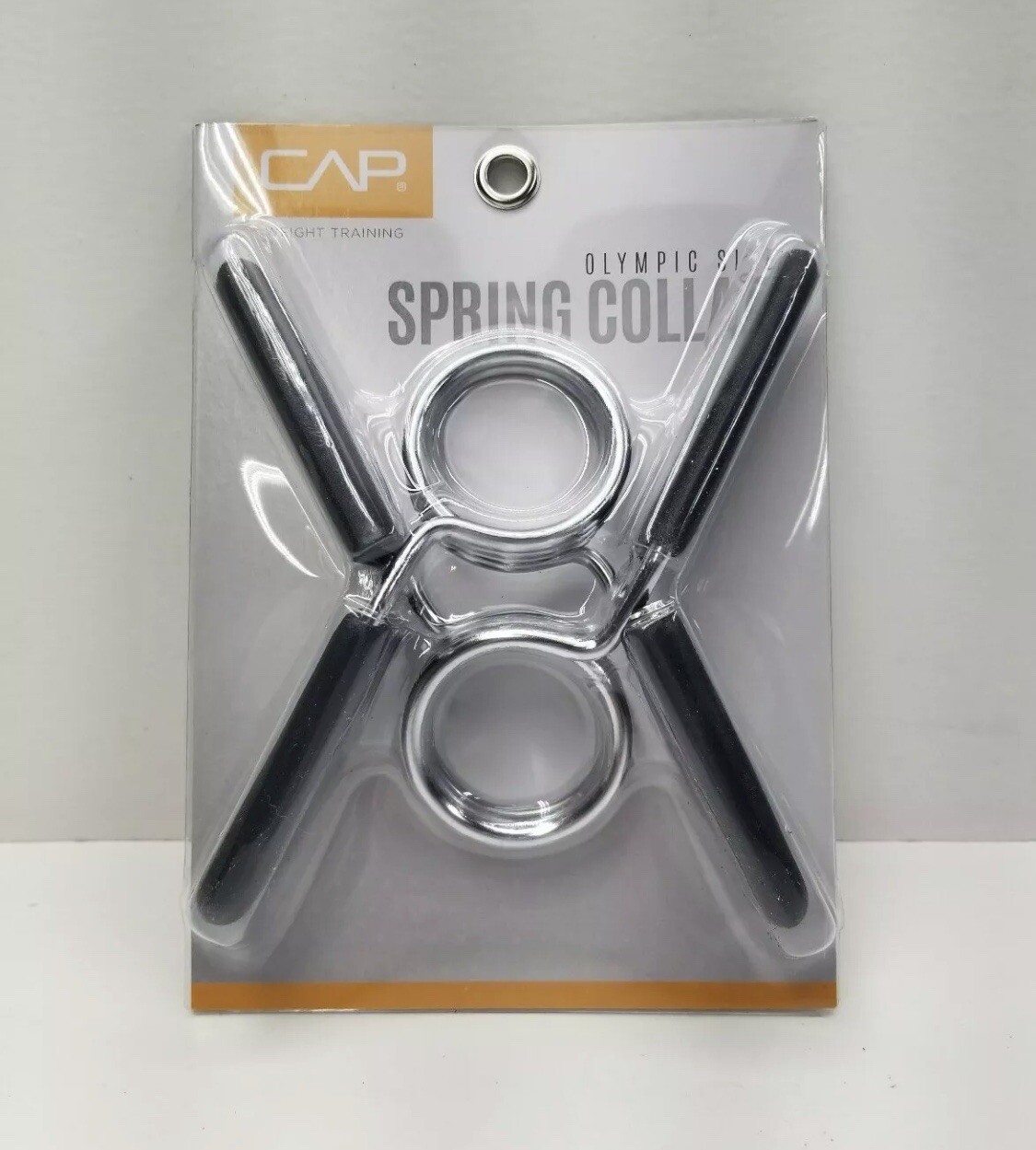 1 Set of New CAP OLYMPIC 2" Spring Clips Weight Bar Collars W/ Rubber ...