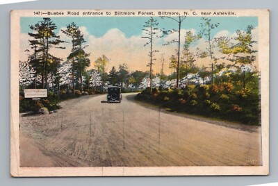 Busbee Road Biltmore Forest NC WB VTG Postcard | eBay