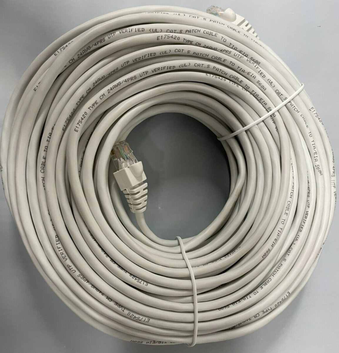 CAT.5 - 24 AWG Network Cable - White - 50 ft. | eBay