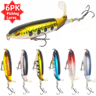Fishing Lures Whopper Plopper Topwater Floating Rotating Tail for Bass ...