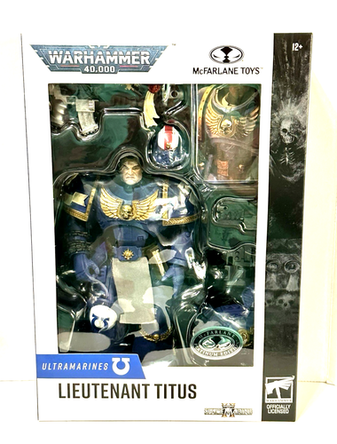 McFarlane Warhammer 40000 LIEUTENANT TITUS Space Marine PLATINUM ...