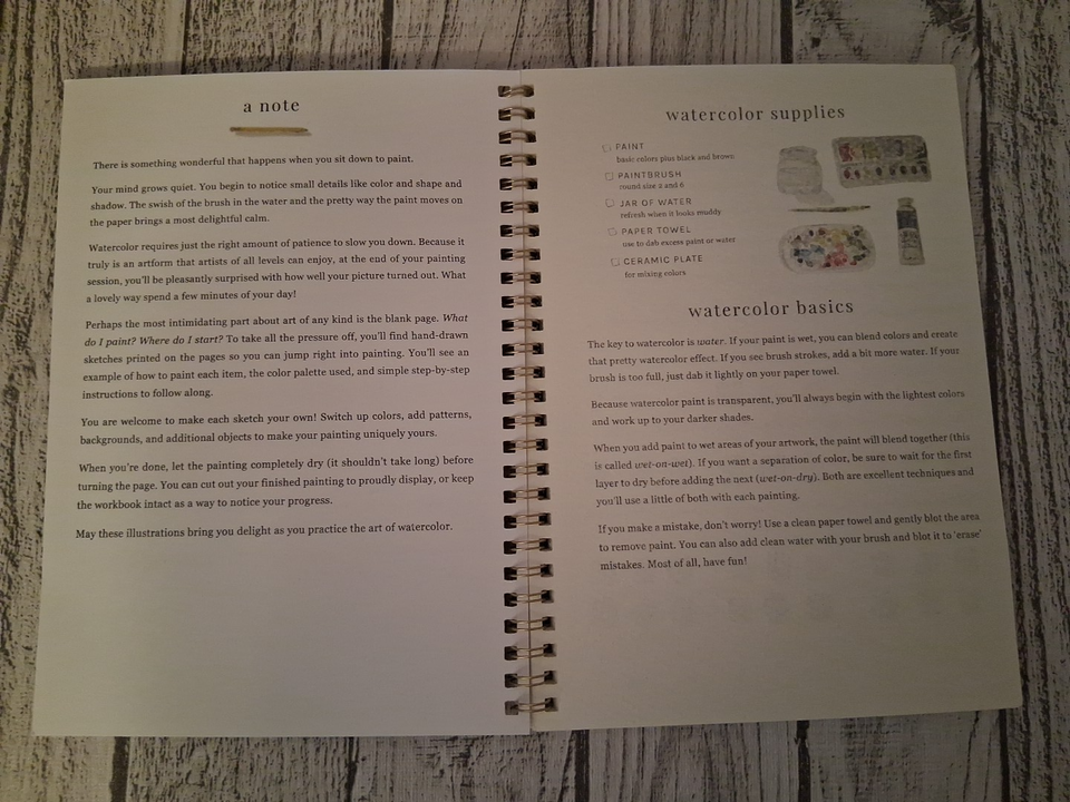 Watercolor Workbook Beginner-Seaside Watercolor Workbooks Emily Lex ...