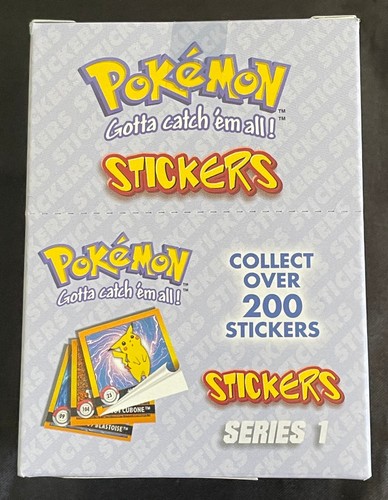 Pokemon Stickers Series 1 Booster Box - New Sealed - 1990's Artbox ...