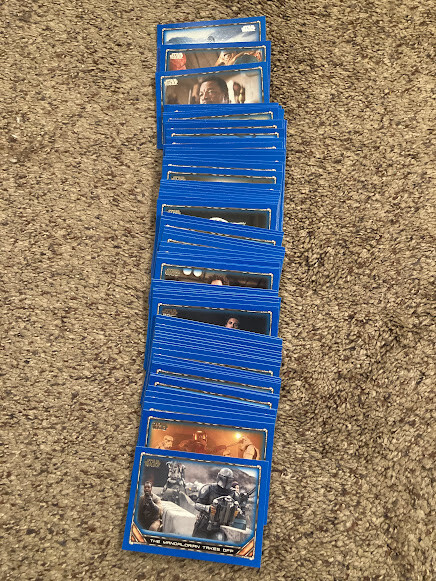 2020 Topps Star Wars The Mandalorian Season 1 BLUE PARALLEL Cards You ...