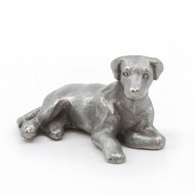 PEWTER Yellow Lab Resting - Rawcliffe / P Davis 1" Metal Miniature ...