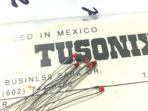 10pcs - TUSONIX 8111-A050-C0G-100J 10P (10pF) Ceramic Capacitor NOS | eBay