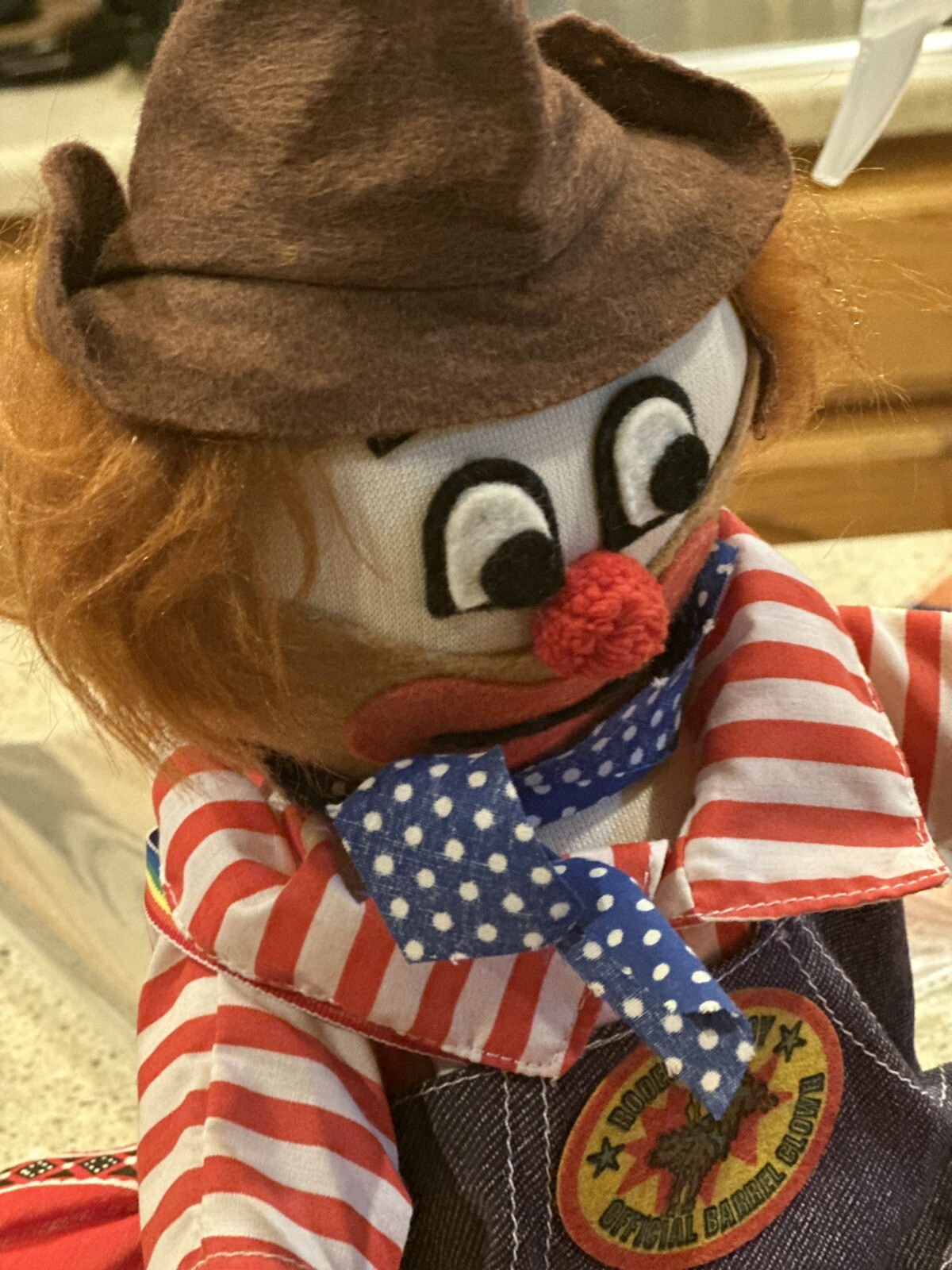 Stuart Ind. Vintage 1981 Stuffed Clown Circus Rodeo 12" Plush Soft Toy ...