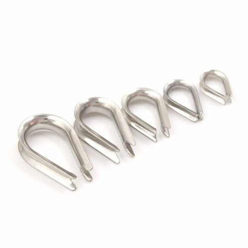 Stainless Steel Wire Rope Cable Thimble Eye Eyelet End Loop For 3~10mm ...