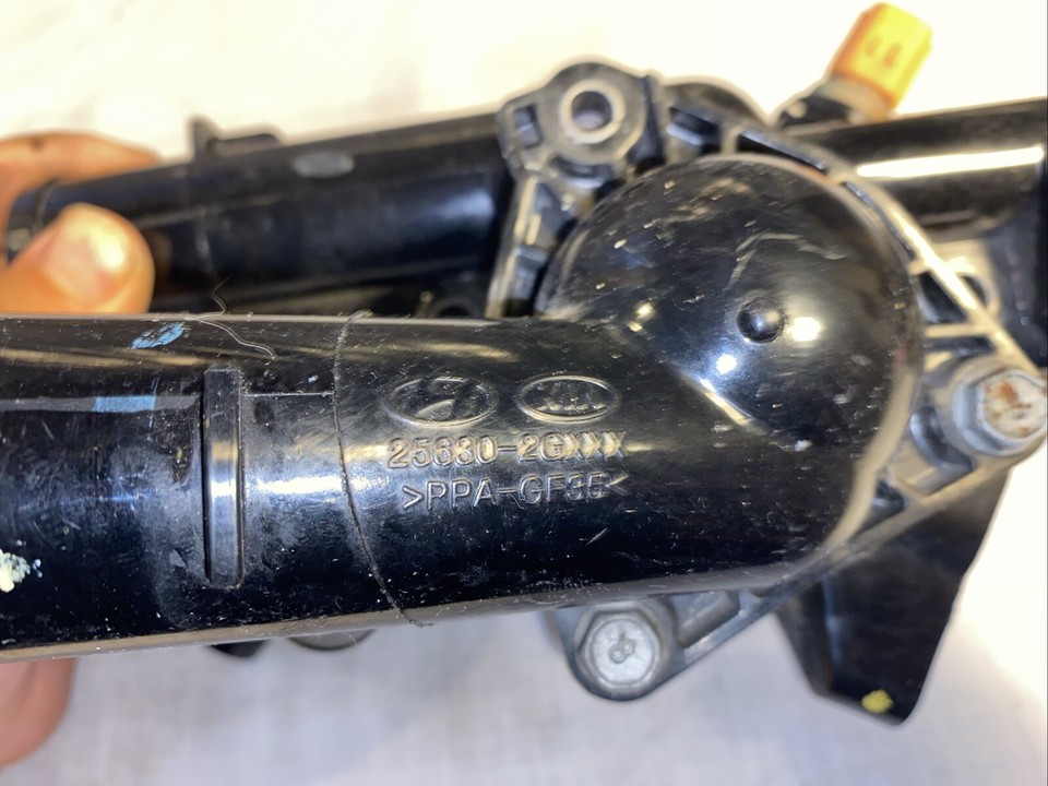 2011 - 2015 KIA OPTIMA THERMOSTAT HOUSING ASSEMBLY With Hoses OEM PN ...