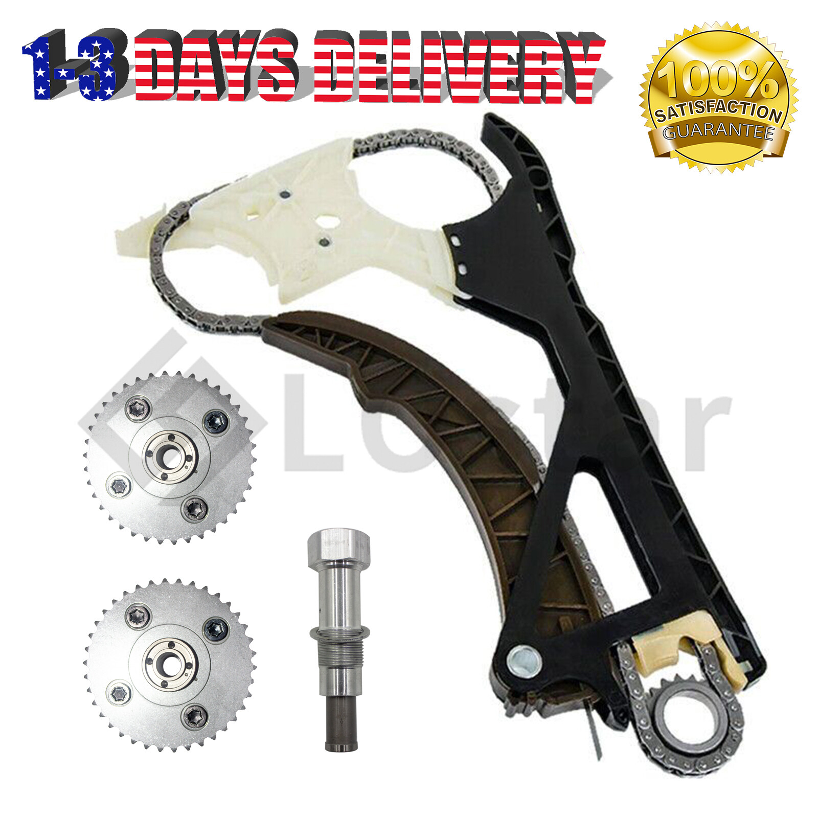 Engine Timing Chain Kit Guide Rail Tensioner VVT Fits BMW E82 E92 F30 ...