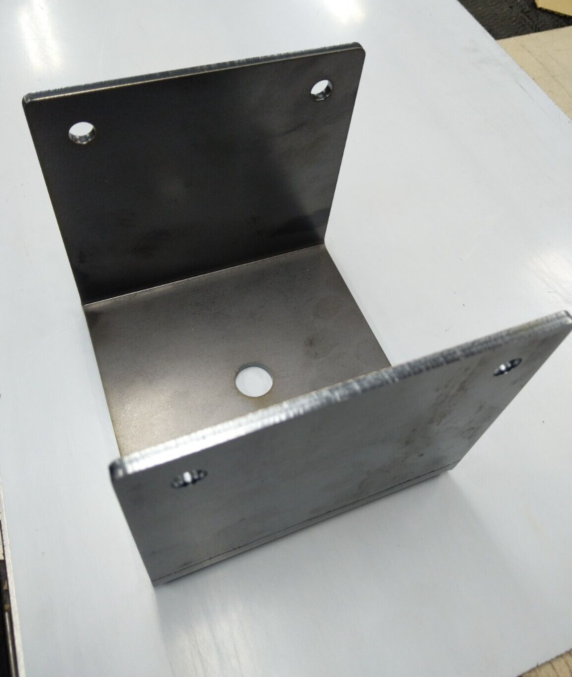 FENCE POST BRACKET Pergola PILLER FOOT Base 150mm X 150mm 5mm Thick ...