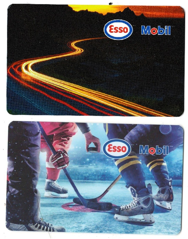 gift cards ESSO gas station 🚗🚚🛢️ Canada card collectible Road Thank you ...