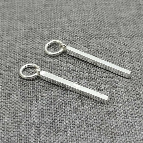 6pcs of 925 Sterling Silver Plain Spike Stick Charms | eBay