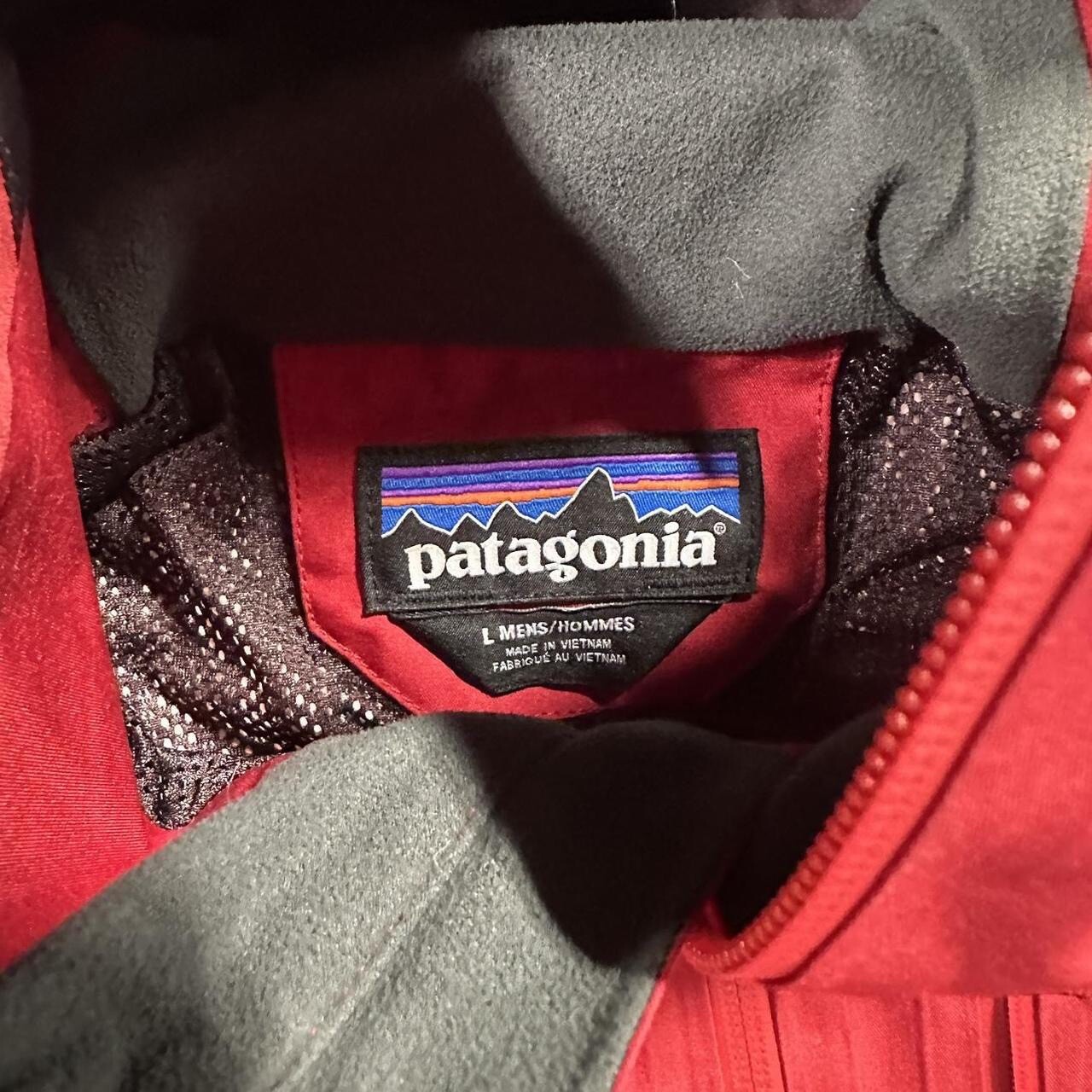 Red Patagonia Recco H2NO Soft Shell Hiking Trail Zip Up Jacket Size ...
