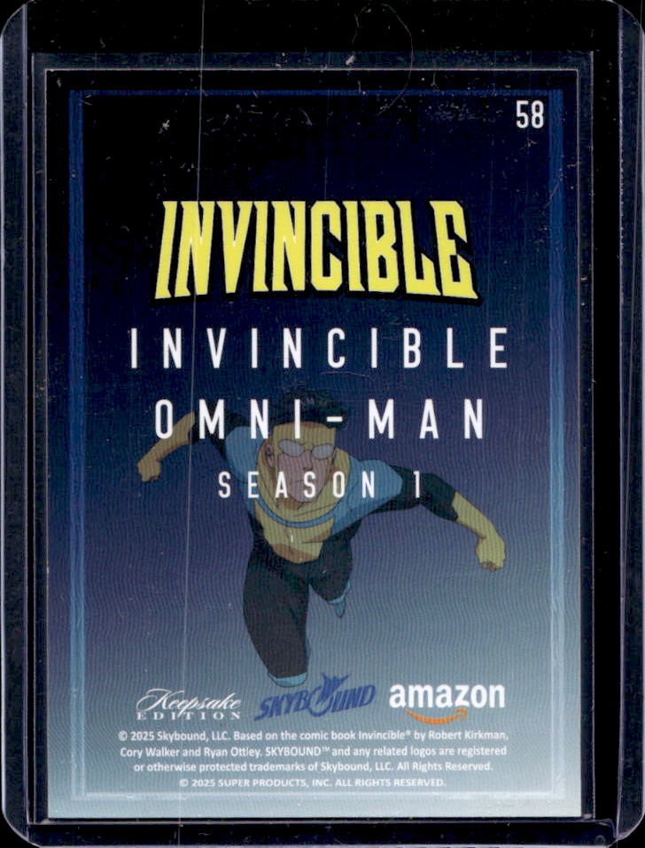 2025 Keepsake Invincible Season 1 Invincible/Omni-Man Red Rainbow #/50 ...