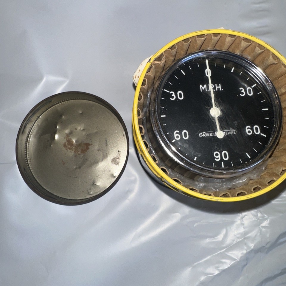 Stewart-Warner Model 757-W Portable Hand Tachometer Rotary Speeds Open ...