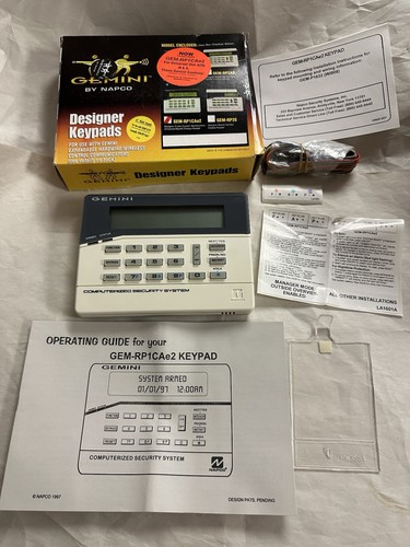 NEW Gemini By NAPCO Designer Keypad, GEM-RP1CAe2 | eBay