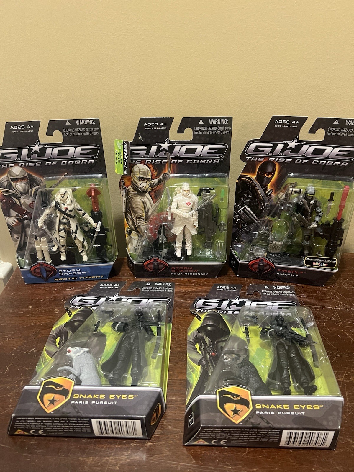 GI Joe MOC Sealed Rise Cobra Snake Eyes Storm Shadow ToysRus 25th ...