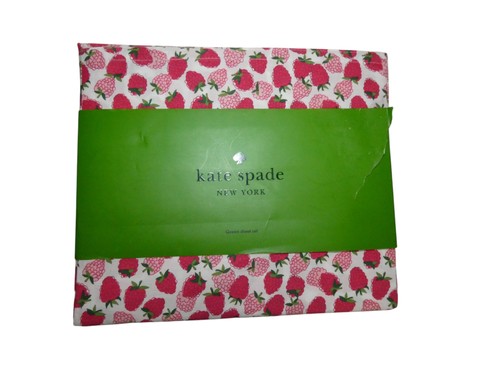 Kate Spade Queen Sheet Set Raspberries 100% Cotton 4 Piece Raspberry ...