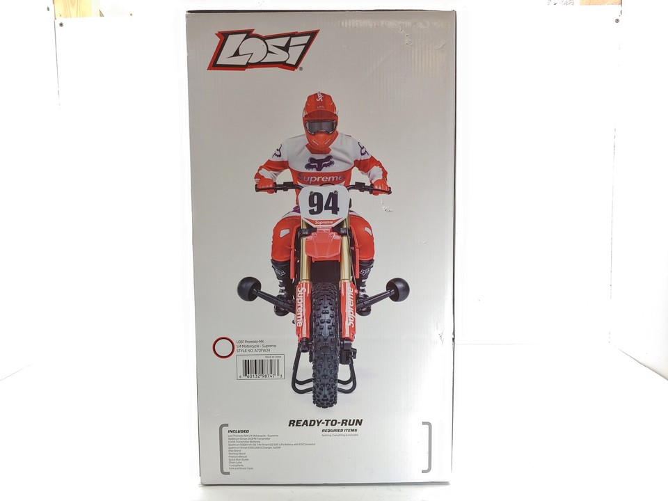 Losi Promoto-MX 1/4 Scale RC Dirtbike SUPREME Graphics Limited Edition ...