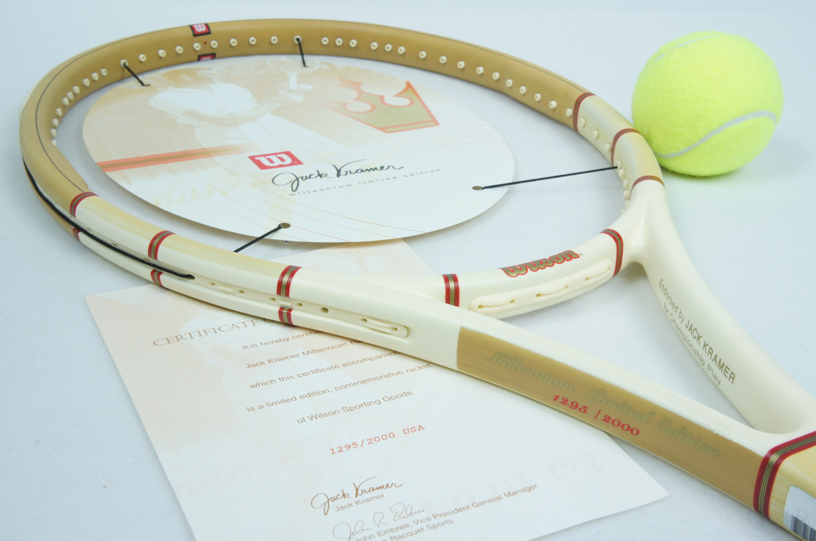 NEW! Chris Evert Autographed Wilson Jack Kramer Millennium Ltd Tennis ...