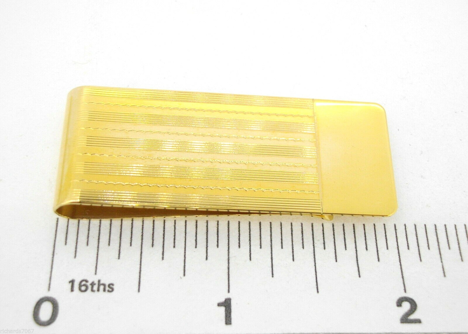 Money clip 14k yellow gold LeStage brand engraveable | eBay