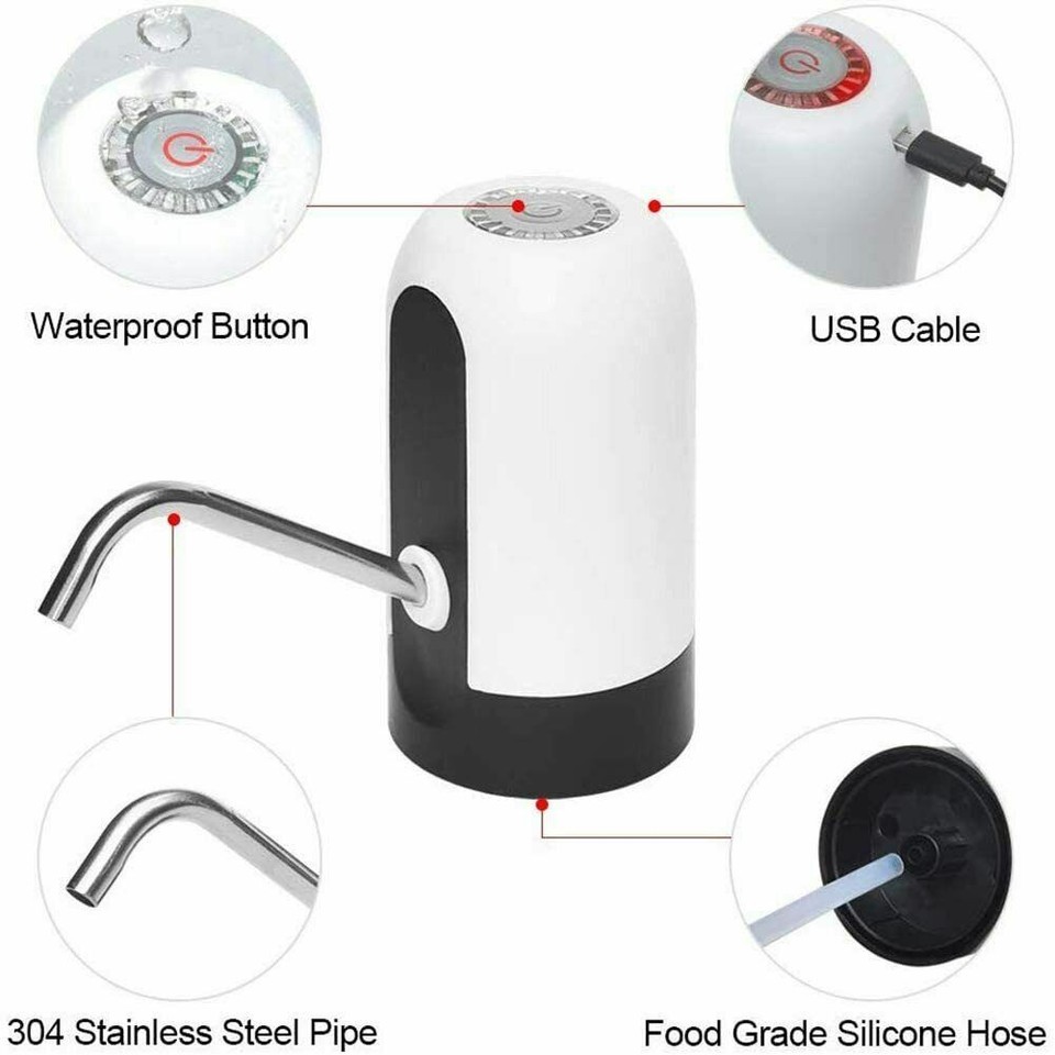 New Automatic Universal Electric Water Dispenser Pump 5 Gallon USB ...