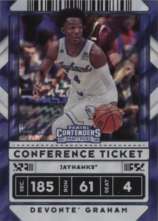 2020-21 Panini Contenders Draft Picks - Devonte' Graham #31 Conference ...