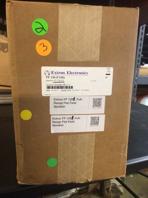 Extron 42-120-03 Flat Field Speaker FF 120 PAIR | eBay