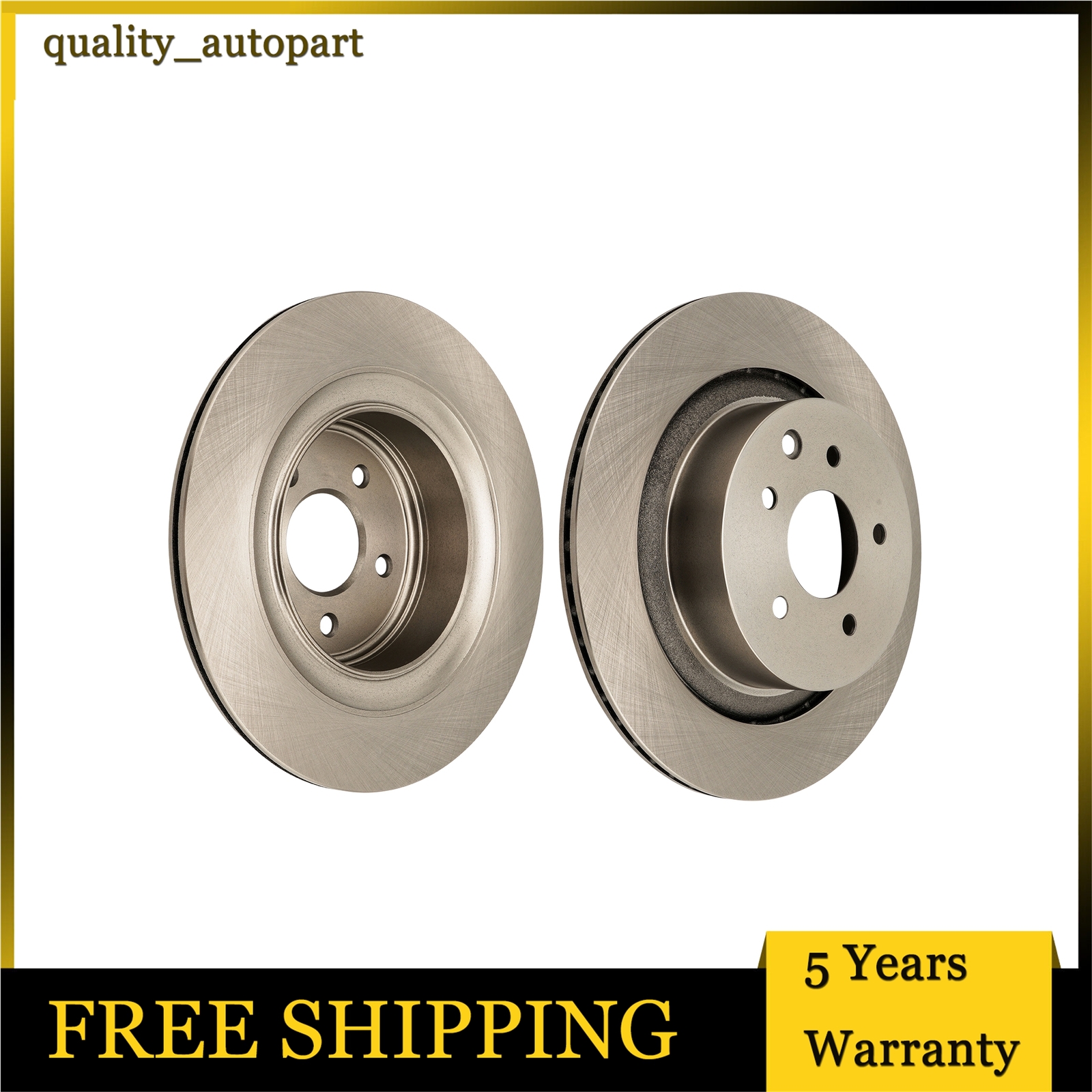 2Pcs Rear Disc Brake Rotors For INFINITI G37 08 09 10-2013 G35 07-2008 ...