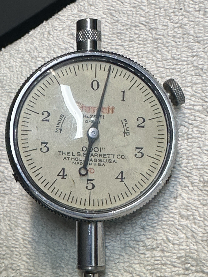 Starrett Indicator 25TI, .0001" graduation, with extra tip, Very Good ...