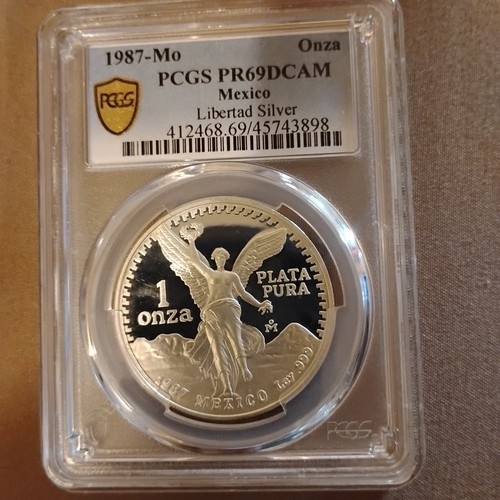 1987 PCGS Gold Shield Proof 69 dcam Silver Libertad | eBay