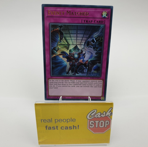Evenly Matched RA01-EN074 Ultra Rare 1st Edition Holo Foil Yugioh TCG ...