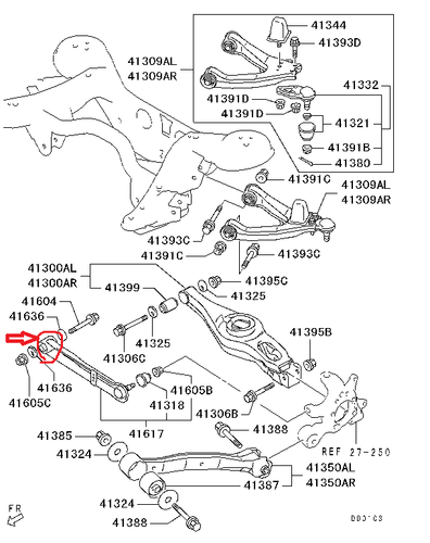 NEW BUSHING REAR TRANSVERSE ARM FOR MITSUBISHI PAJERO SHOGUN MK3 V7_MK4 ...