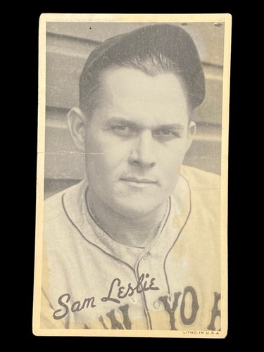 Antique 1936 Goudey Wide Pen Trading Baseball Card Sam Leslie | eBay