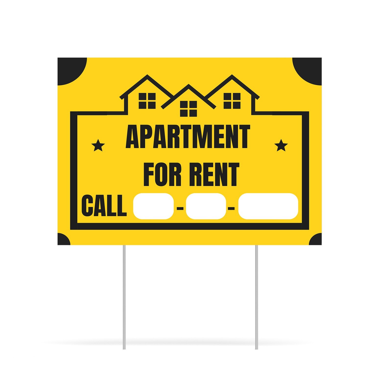 Yard Signs- "Apartment For Rent" Yard Signs-FREE STAKES-12"x18"-18"x24 ...