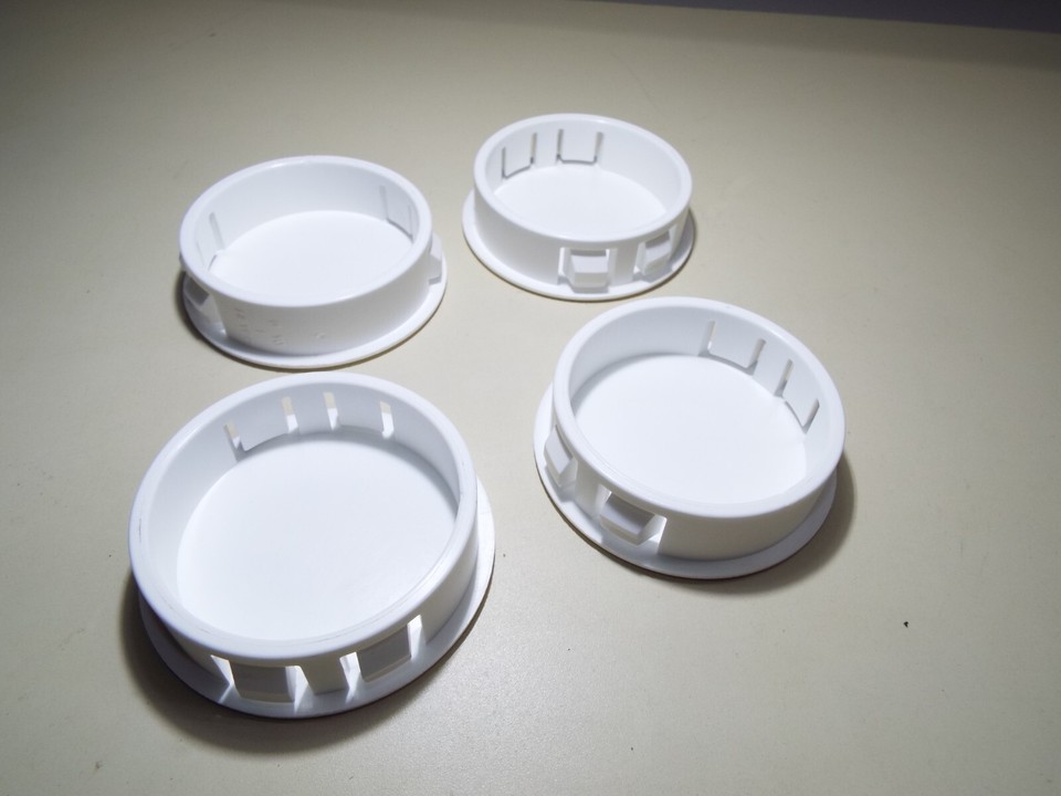 QTY6 HEYCO 2" INCH DP 2000 2784 HOLE COVER CAP DOME PLUG WHITE PLASTIC ...