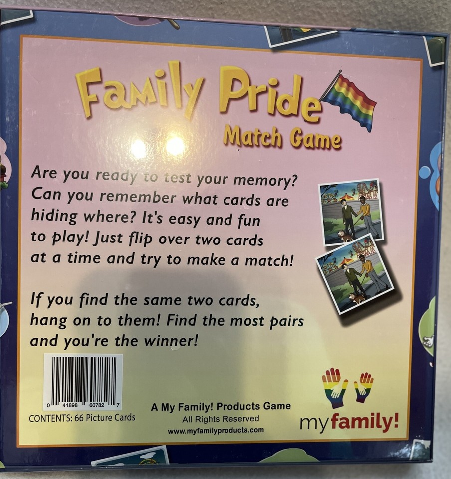 Family Pride Match Game Memory No Reading Required A My Family Product ...