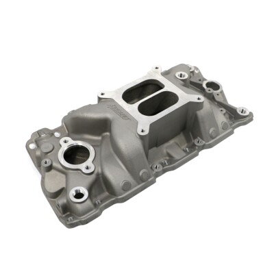 Small Block Chevy 283 327 350 383 400 Dual Plane High Rise Aluminum ...