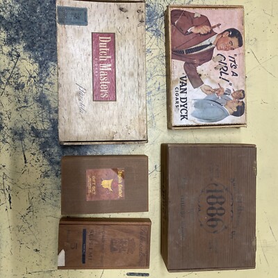 Empty Wooden Cardboard Cigar Box | eBay