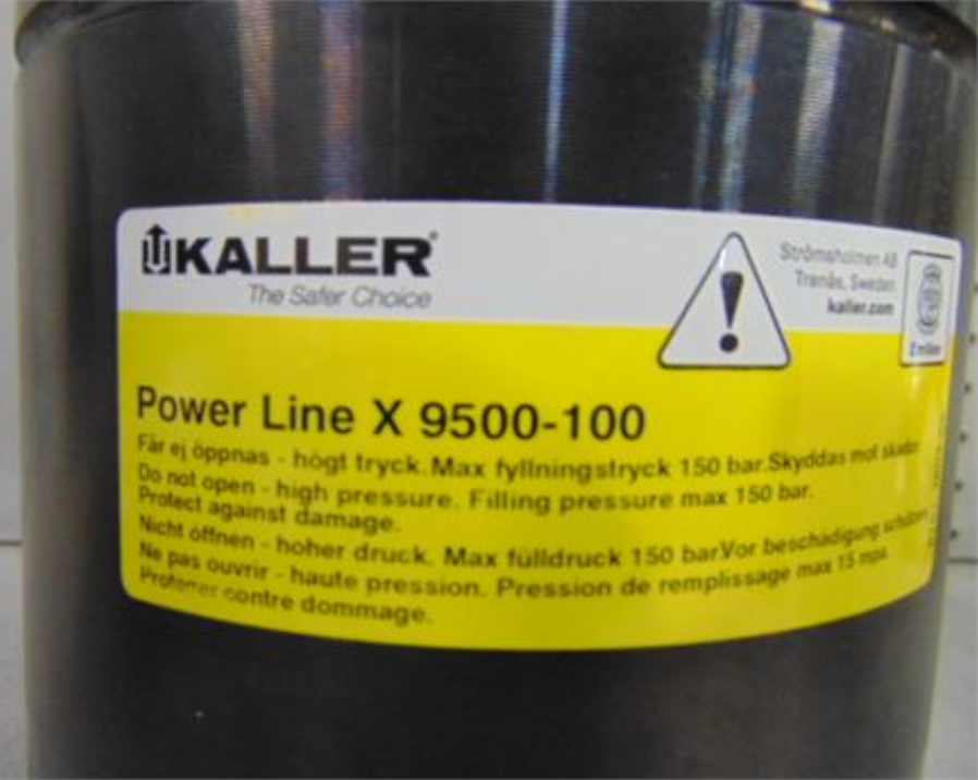 Kaller X 9500-100 Piston Rod Sealed Gas Spring, PowerLine series, NEW ...