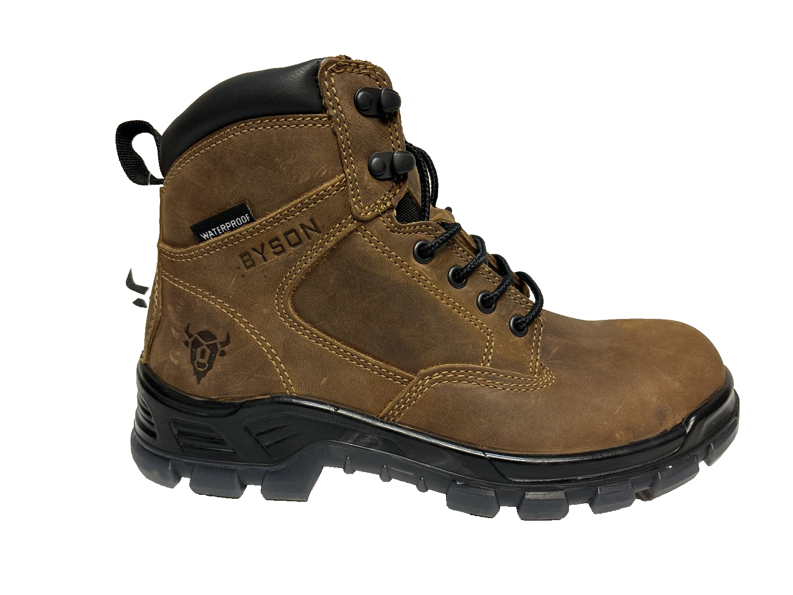 NEW BYSON CUMBERLAND STYLE STEEL TOE WORK BOOT MENS - SIZE 7 - USA MADE ...