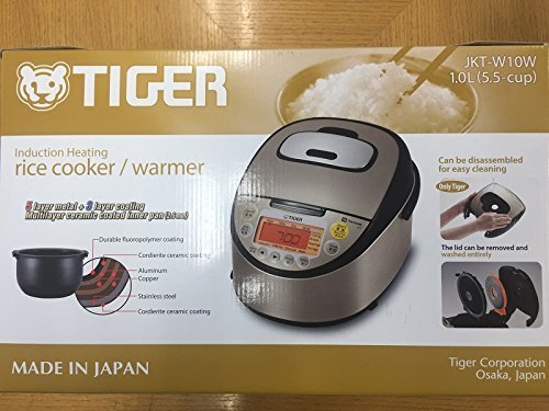 Tiger IH Rice Cooker W Copper 5 Layers Pot Jkt-w10w 5.5 Cup Ac220v for ...