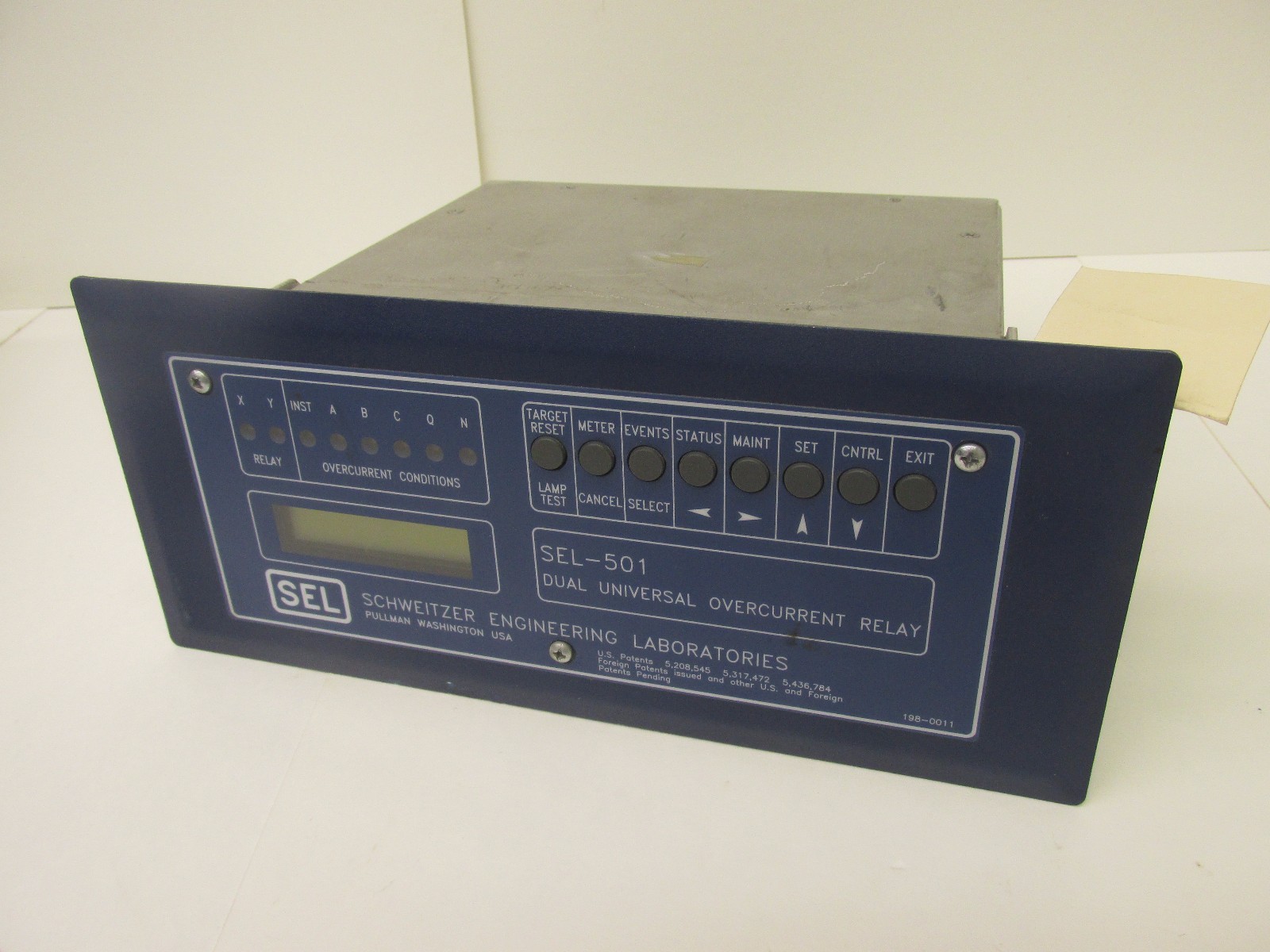 Schweitzer Engineering Labs. SEL-501 Dual Universal Overcurrent Relay ...