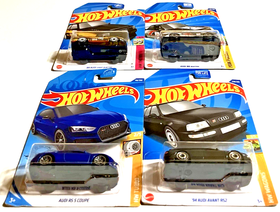 Hot Wheels ~ AUDI ~ 4 Series ~ QUATTRO-AVANT-COUPE ~ Lot Of 4 ~ 1:64 ...