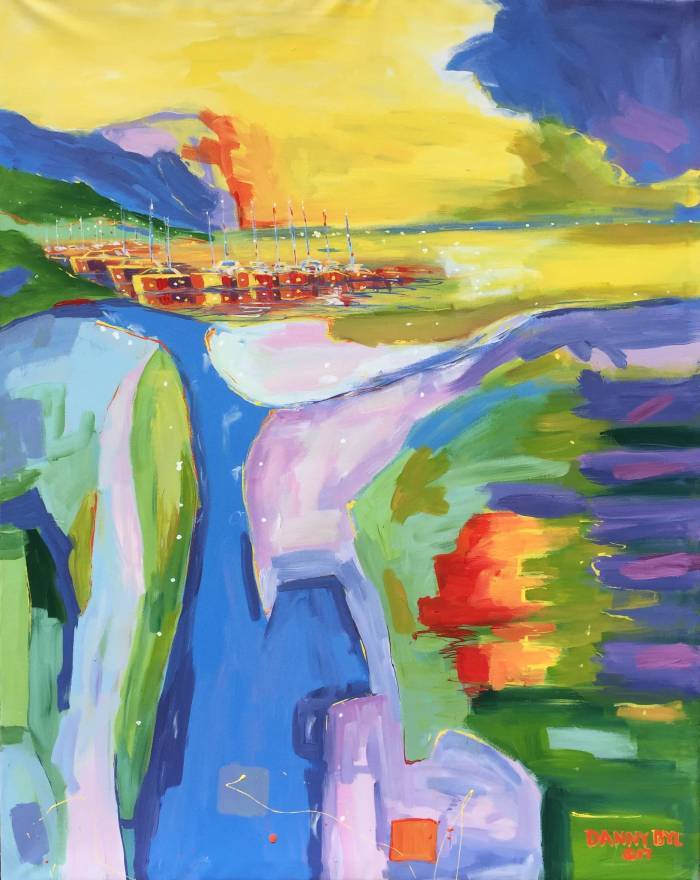 LARGE CONTEMPORARY ORIGINAL MODERN WALL CANVAS PAINTING FINE ART Dan ...