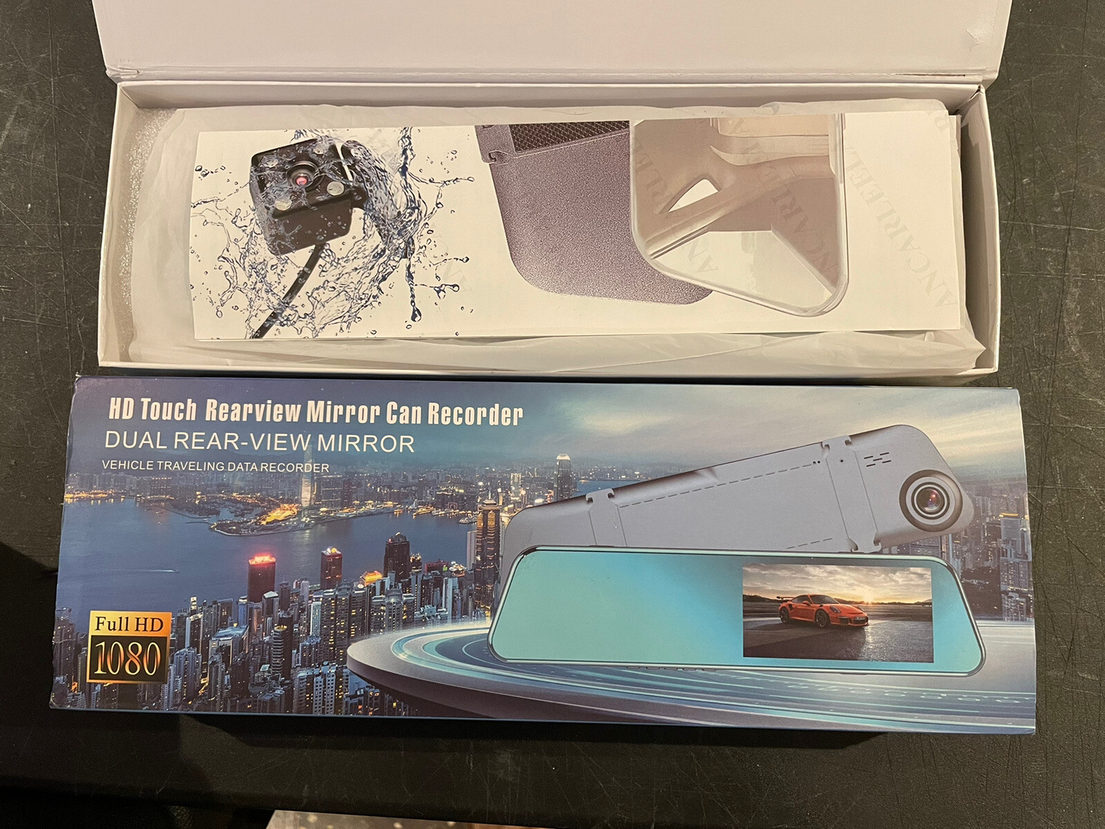 Accele HD Dual Rear-View Mirror Touch Camera | eBay