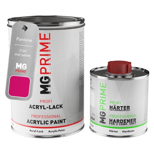Pantone 214C Red mat satiné peinture acrylique 1,5L durcisseur y.c ...