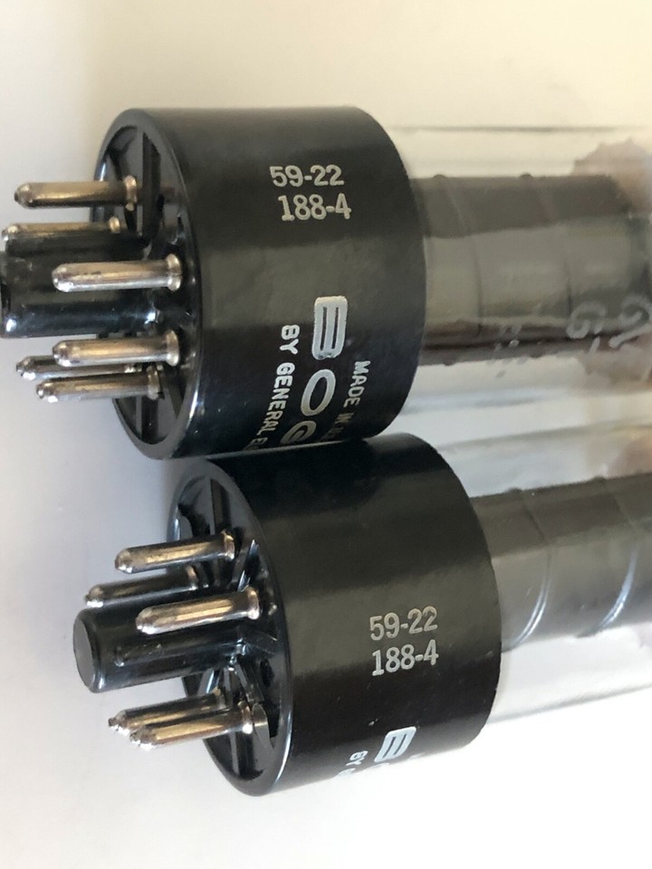 Bogen GE 6V6GT Vintage Power Vacuum Tubes Pair for Guitar Amplifier ...