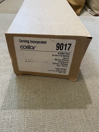 CORNING Costar 9017 Assay Plate 96 Well Clear Flat Bottom 25/Pack 100 ...